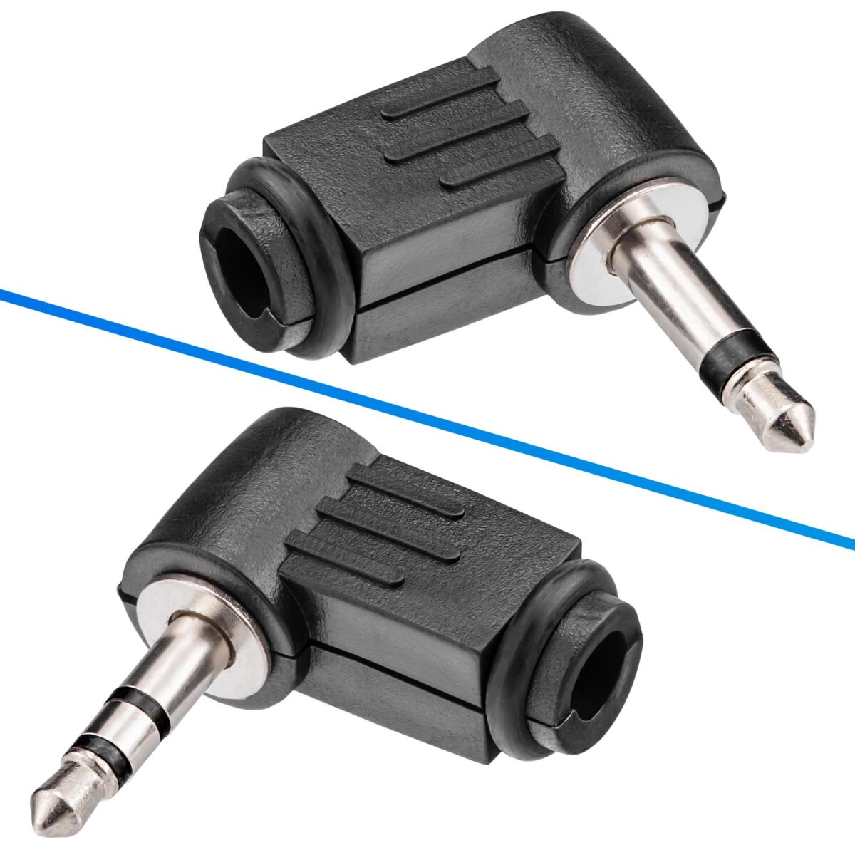 3.5 mm jack plug stereo / mono Angle hb-digital.de, 0,39