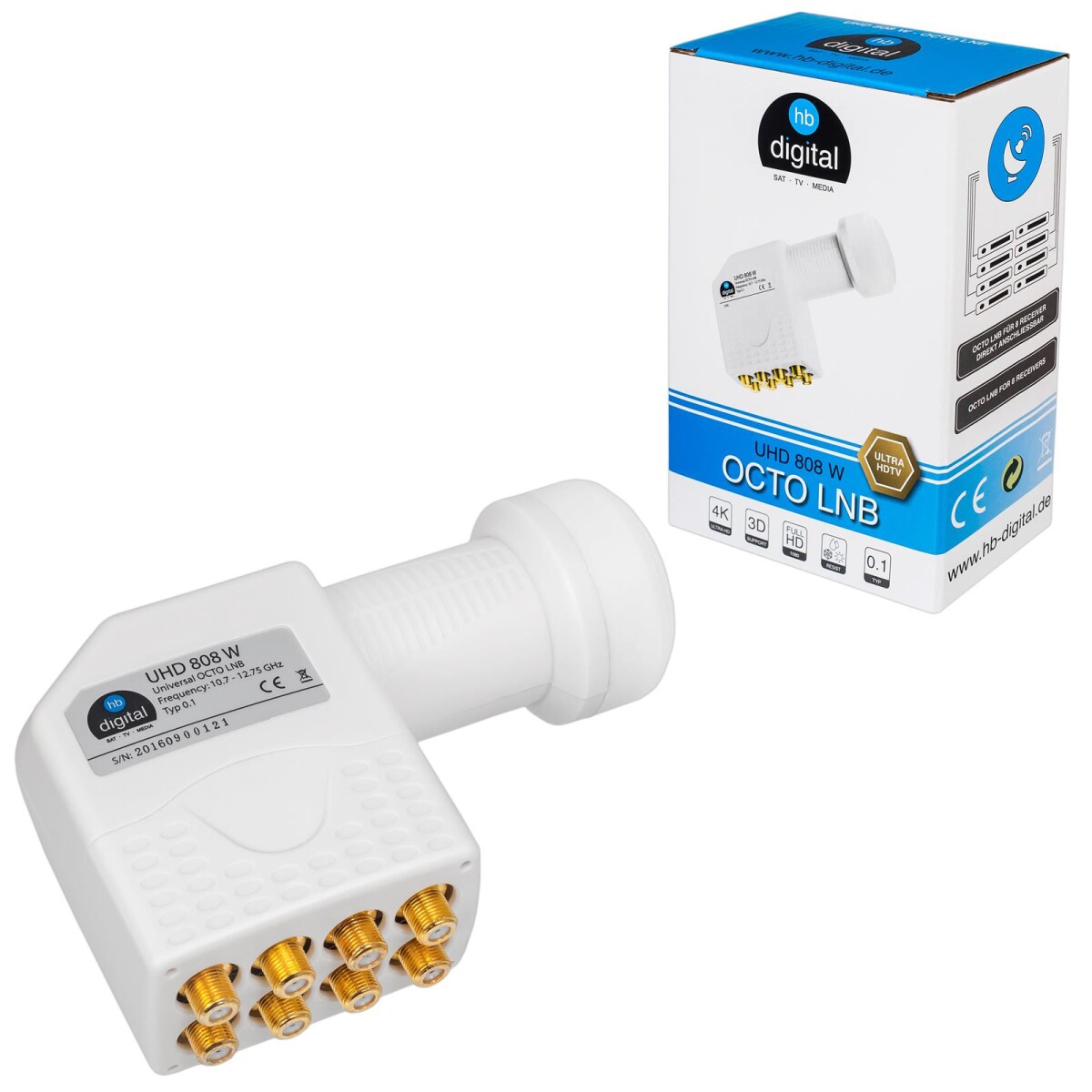 Rückläufer Octo LNB UHD 808 S hb-digital.de, 13,90