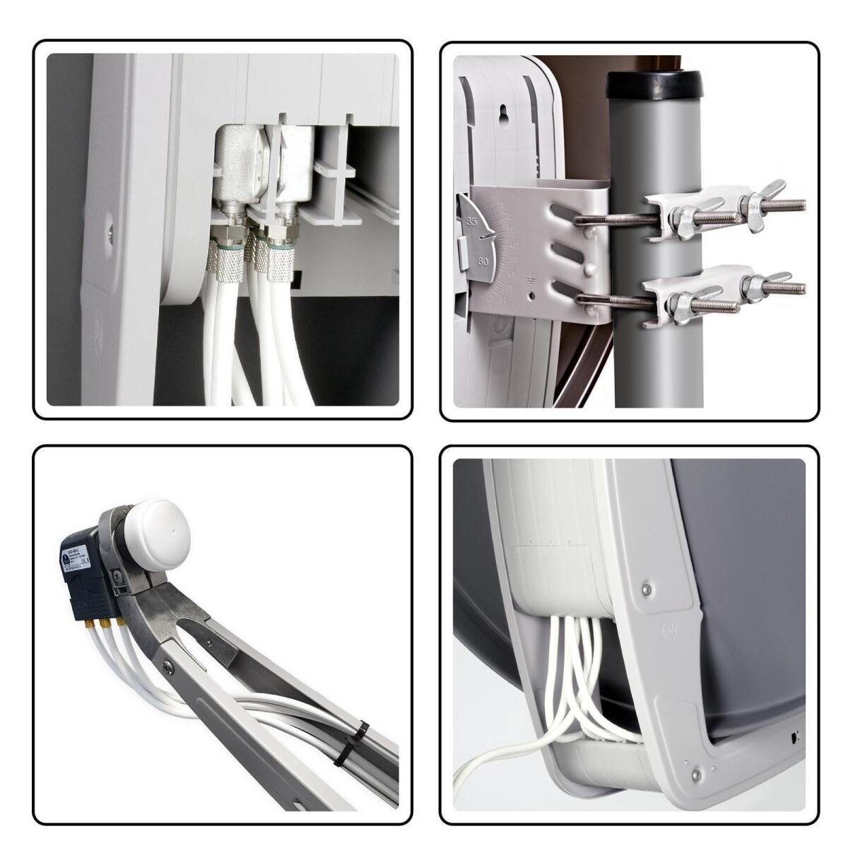 Sat Schüssel 85cm braun Multischalter 9/12 2xLNB F St, 259,90