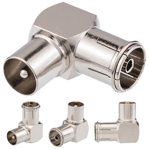 IEC Angle Adapter Plug-Socket 9,5mm by hb-digital.de, 2,29