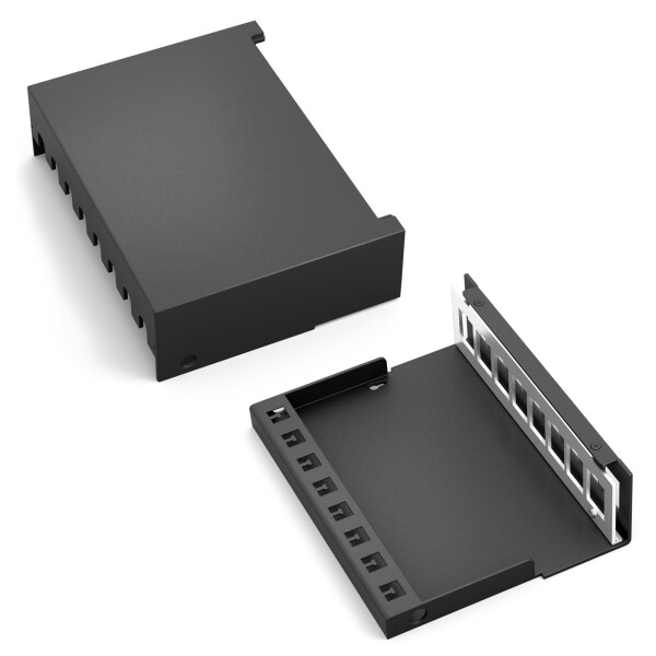 Keystone Patchpanel 8-Port Patchfield black hb-digital, 17,99