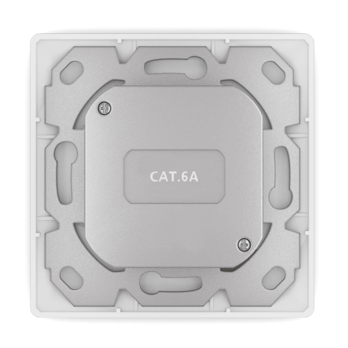 LAN Dose CAT 6a Datendose Auf- Unterputz 2x RJ45 RAL9003, 8,59