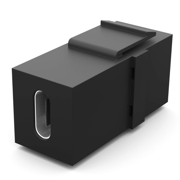 USB C Keystone Module black for your own Keystone System, 2,90