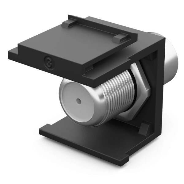 SAT Keystone IEC Stecker schwarz für Keystone Panel, 1,99