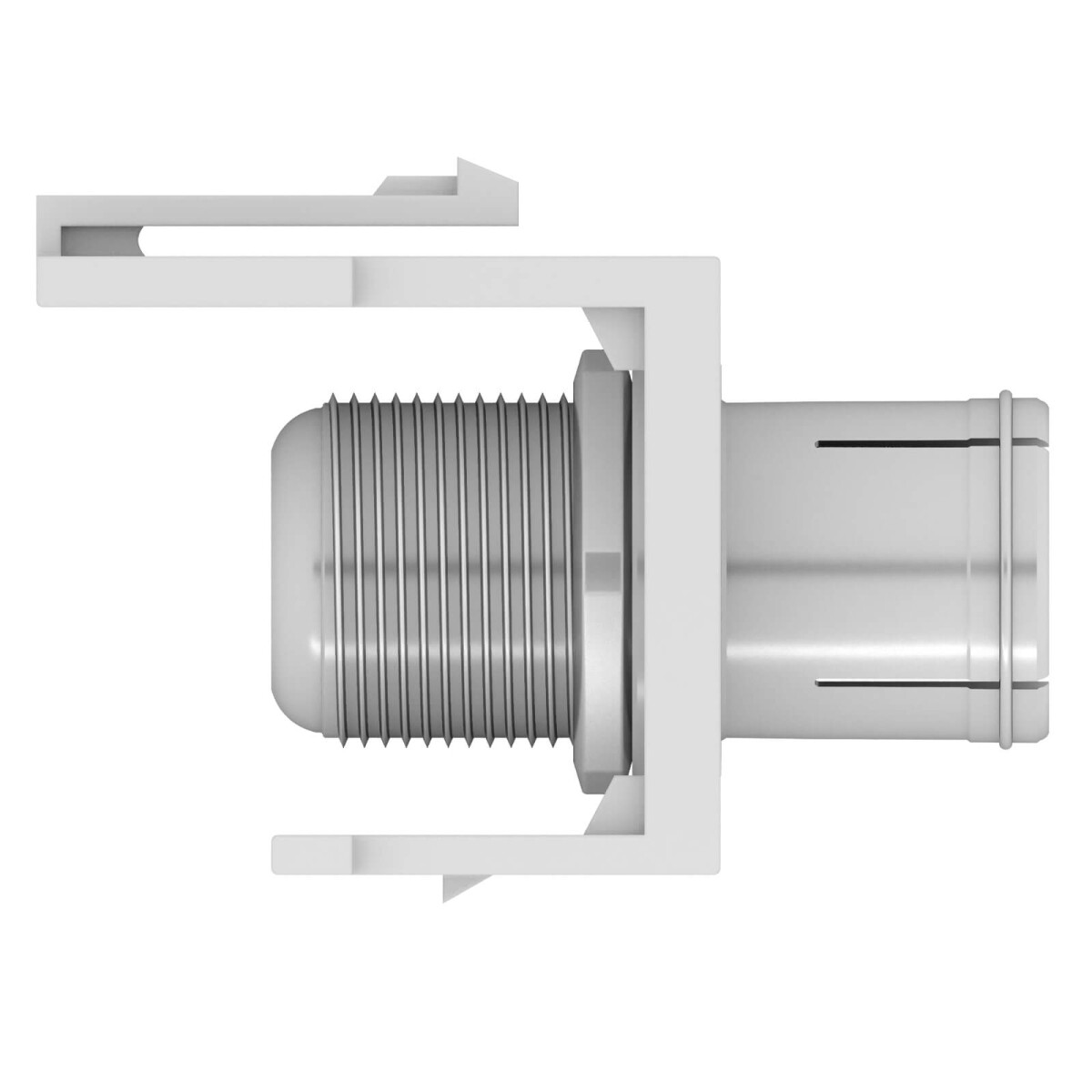 SAT Keystone IEC socket white for Keystone Panel, 1,49