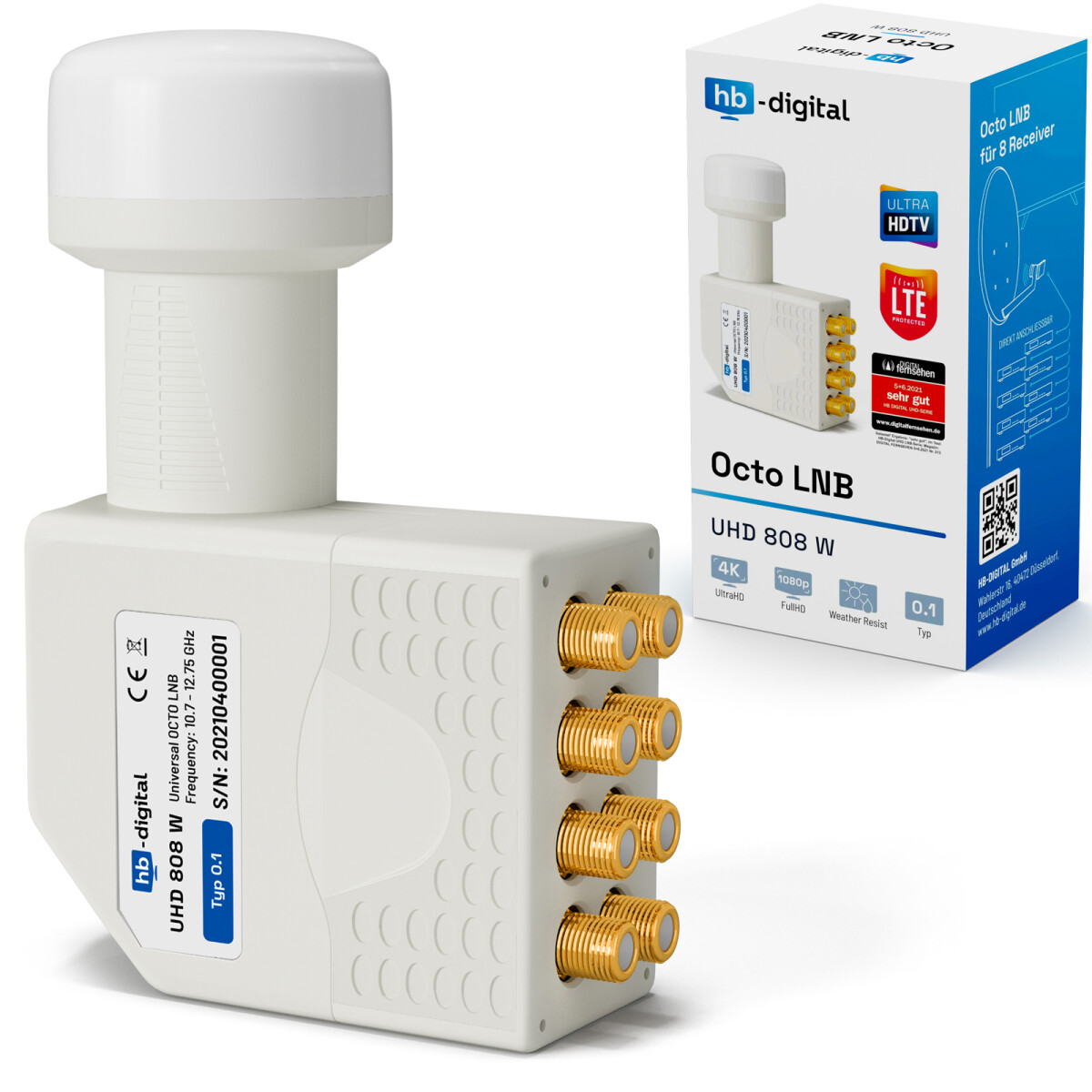 Octo LNB UHD 808 W weiß hb-digital.de, 24,90