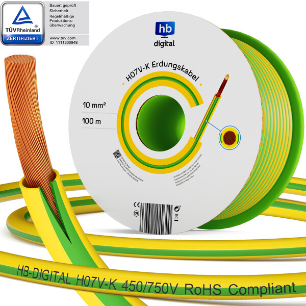 100m Solar cable 4mm2 PV cable for solar systems kabeltec H1Z2Z2-K red ...