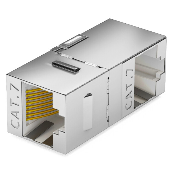 【RJ45 Keystone Modul CAT7 Winkel Adapter Verbinder】 bei hb-digital, 4,59