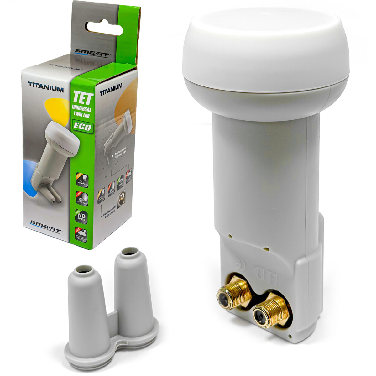 Twin LNB Smart Titanium ECO TESL 0.1dB - High Signal Quality & Efficie ...