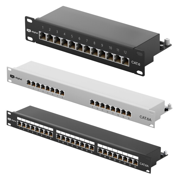Patchpanel & Patchfelder - Netzwerkzubehör | hb-digital.de