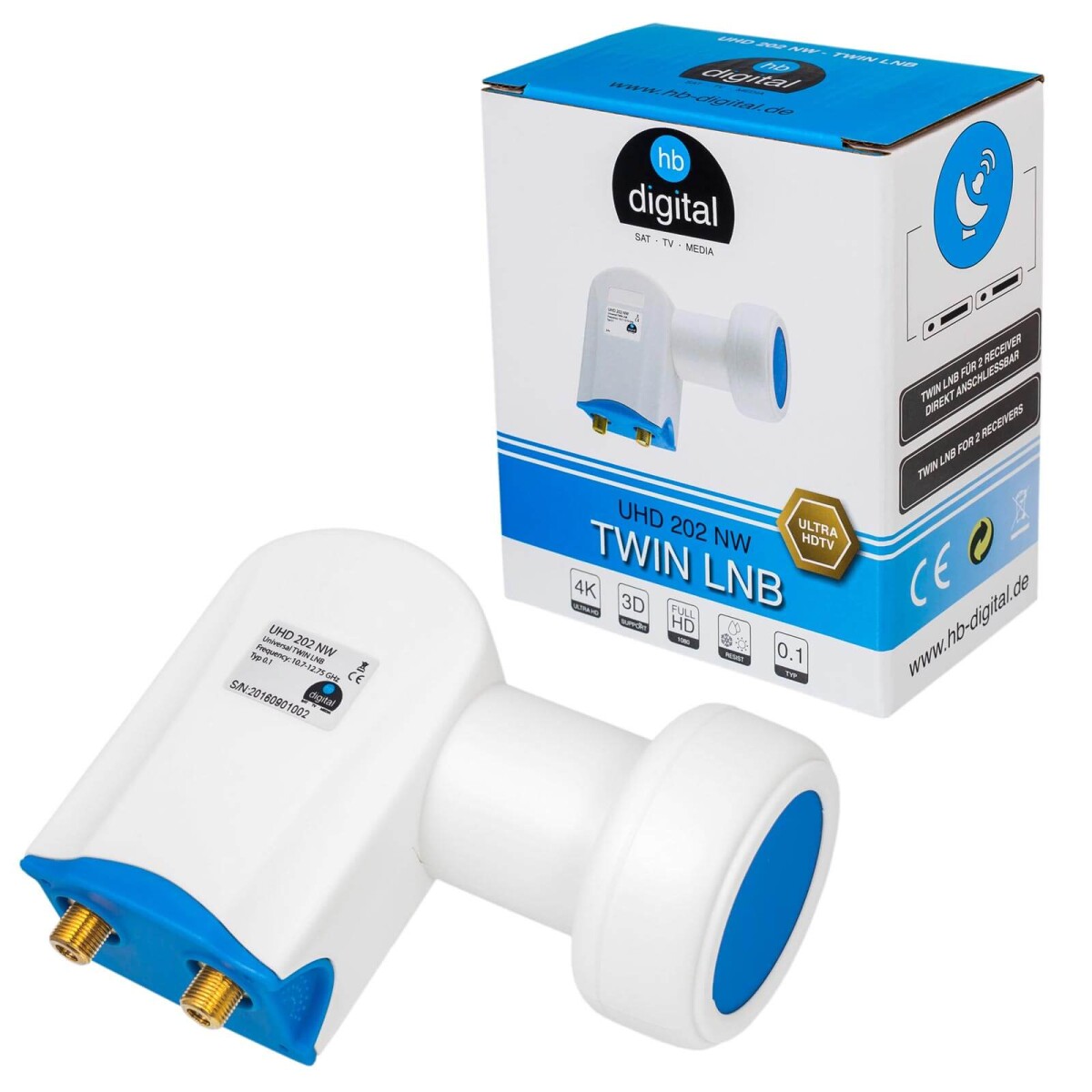 Twin LNB UHD-202NW + LTE I 2-Receiver I hb-digital.de, 12,59