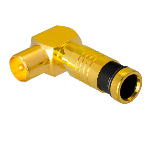 3m Antenna Cable IEC Male and IEC Female Angle F Compression Plugs, 12,29