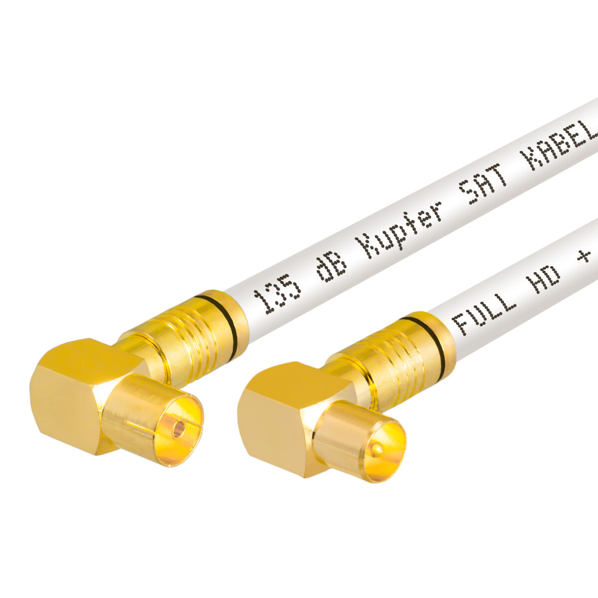 25m Antenna Cable IEC Male and IEC Female Angle F Compression Plugs, 27 ...