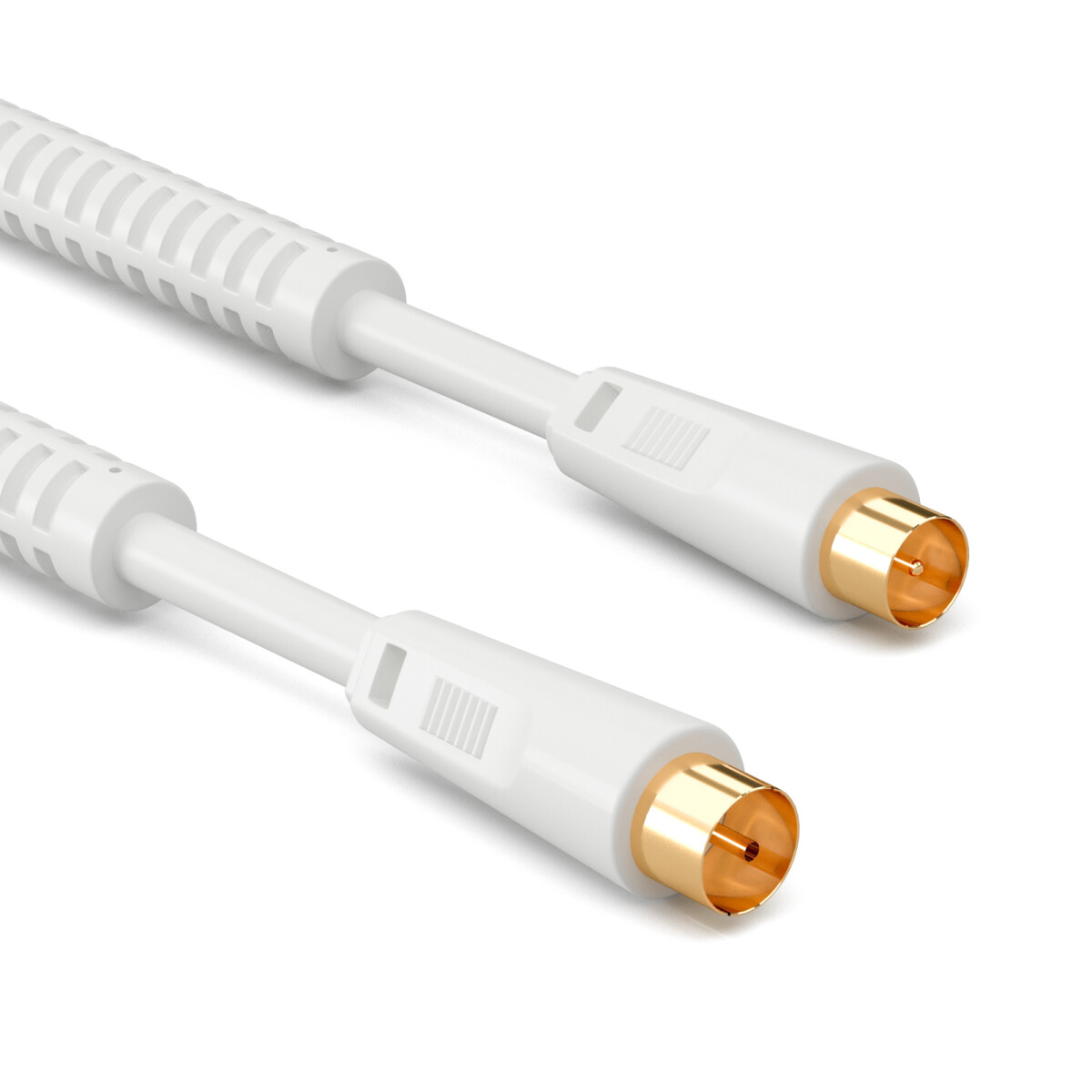 2m antenna cable IEC plug to IEC socket ferrite core, 4,99