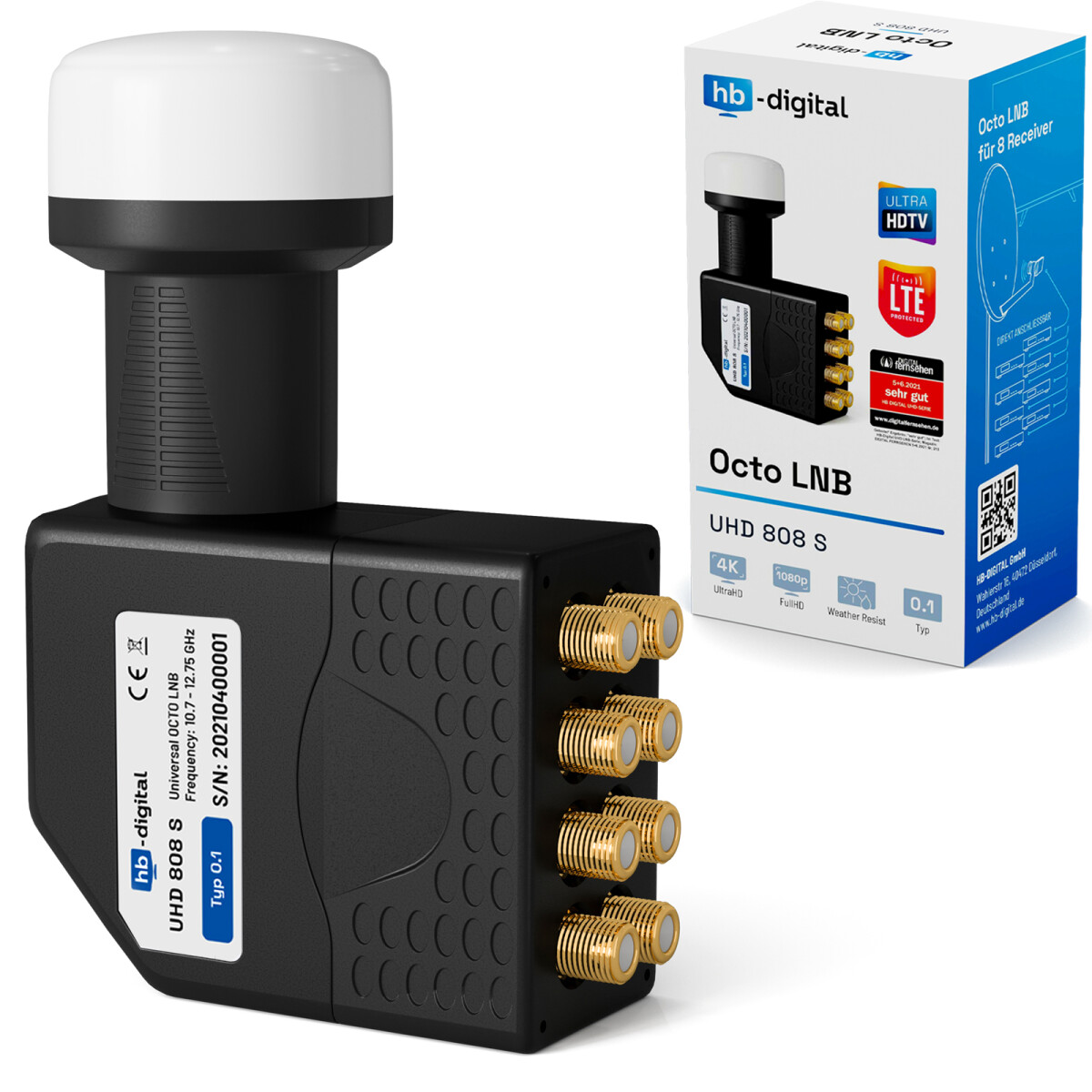 Octo LNB UHD 808 S schwarz hb-digital.de, 24,90