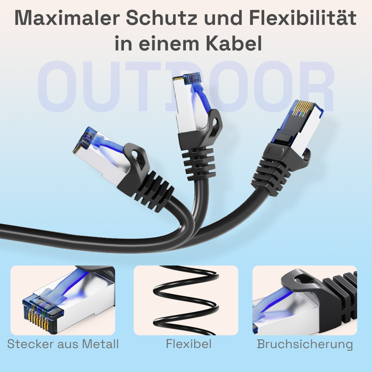 40m Outdoor LAN Kabel CAT 6a S/FTP PVC+PE bei hd-digital, 34,90